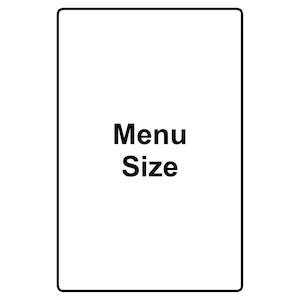 MENU SIZE 12x18 LAMINATING POUCHES